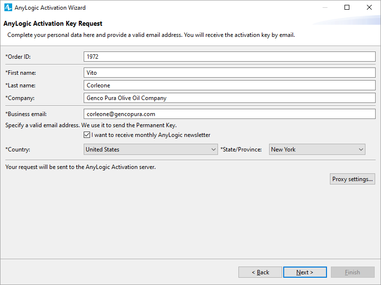 Activating AnyLogic with the key | AnyLogic Help
