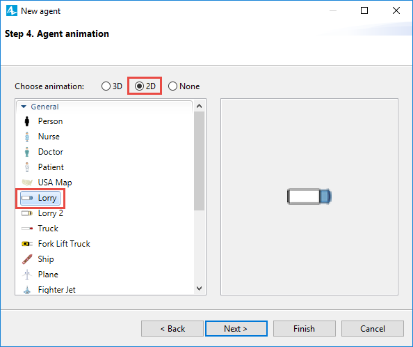 3. Adding trucks | AnyLogic Help